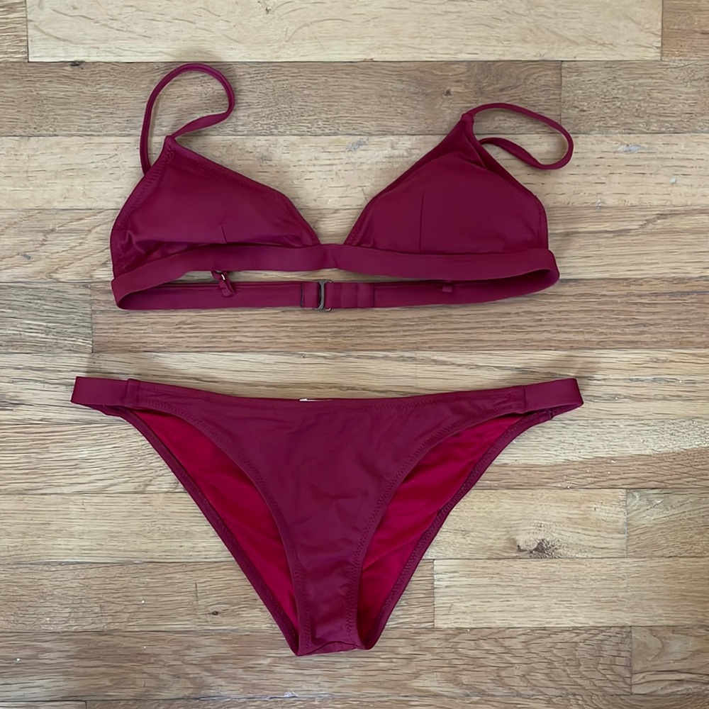Eberjey Burgundy Bikini Gem